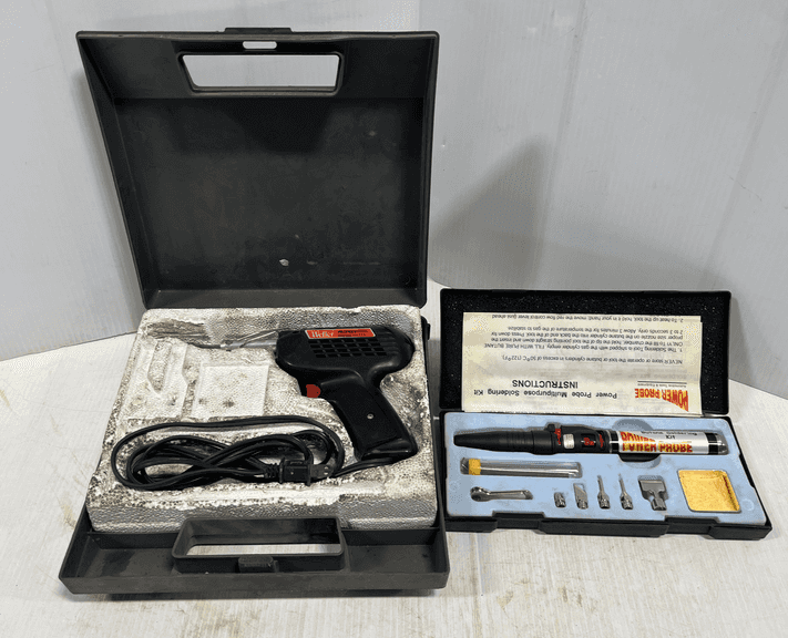 (2) Soldering kits, includes: Electric Weller soldering kit in case ...