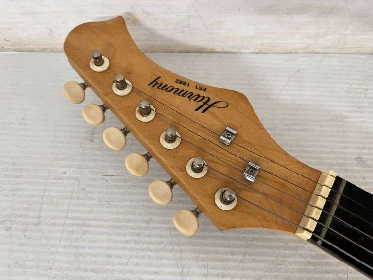 1970s Harmony H802 M1J electric guitar, 2 pickups, sunburst finish ...