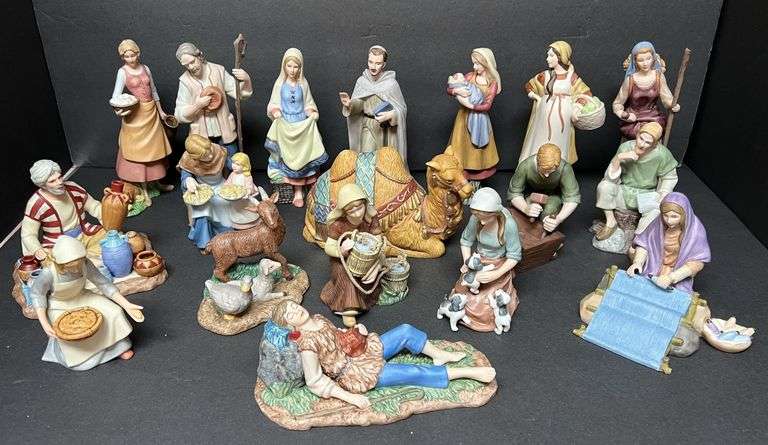 18-Piece Thomas Kinkade Hawthorne Village Nativity Collection, up to 7 ...