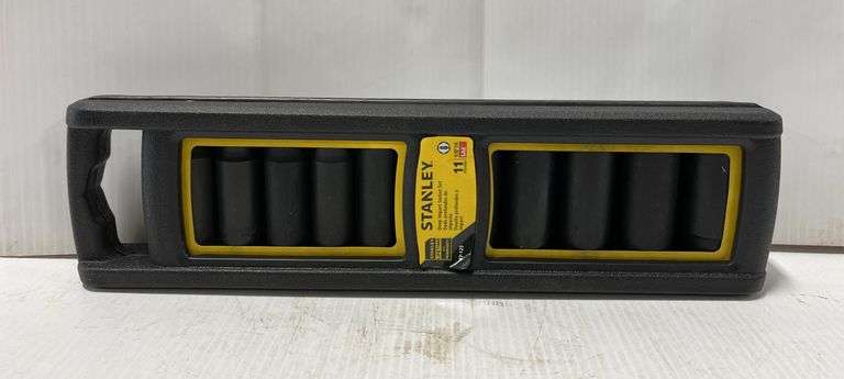 Stanley 11-piece SAE 1/2" drive deep impact socket set, no. 97-125, 3/8 ...