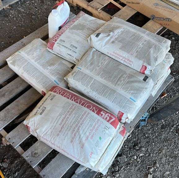 (10) Bags of Professional grade self leveling underlayment with gallon ...