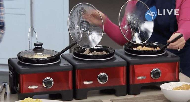 Bella 3 linkable slow cookers banquet style, new in box, never used ...