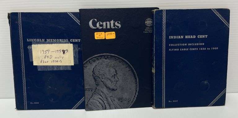 Whitman Book of (91) Pennies from 1959 to 1997, P and D Mints; Whitman ...