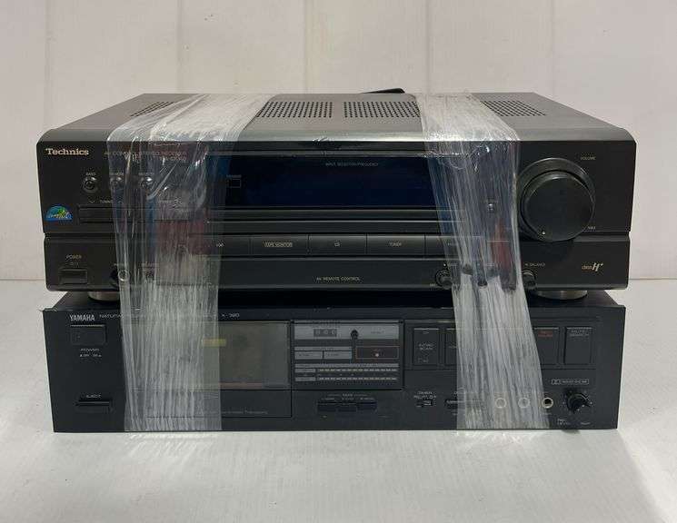 Yamaha/Technics component stereo system radio receiver and cassette ...