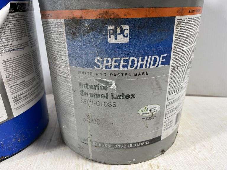 Half bucket of Sherwin Williams concrete and masonry primer, 4-Gallons ...