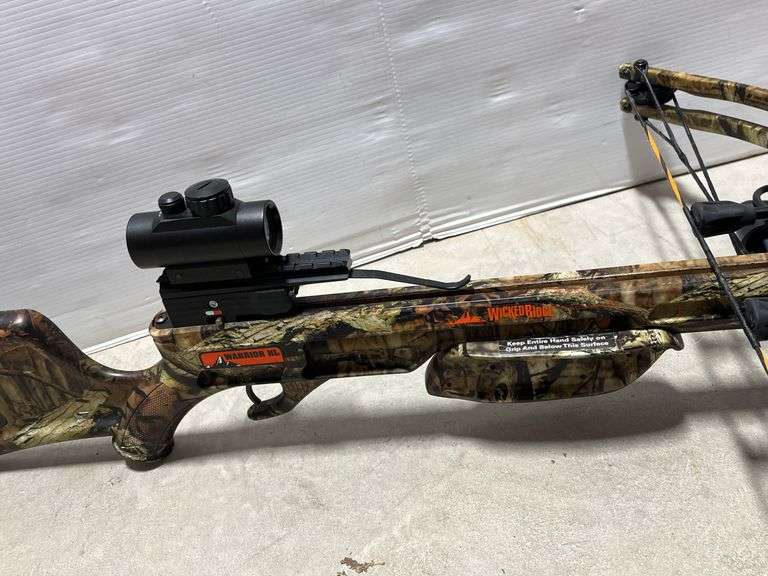 Wicked Ridge Warrior HL crossbow, quiver, and arrows, shot a few times ...
