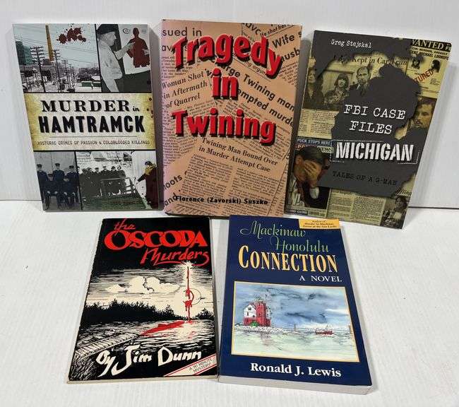 (5) Michigan Mystery, Murder, and FBI cases paperback books (except for ...