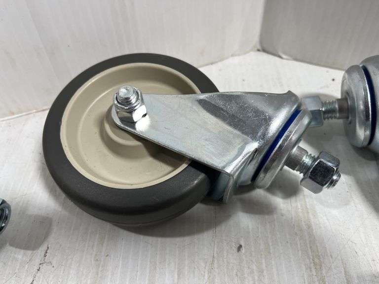 (8) P and H caster wheels, 4", new - Albrecht Auction Service