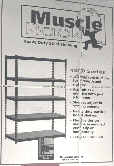 Muscle Rock 400 series shelving unit, 48"W x 24"D x 84"H, NIB ...