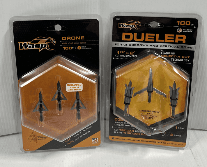 Archery broadheads, wasp, drone, and dueler, new - Albrecht Auction Service