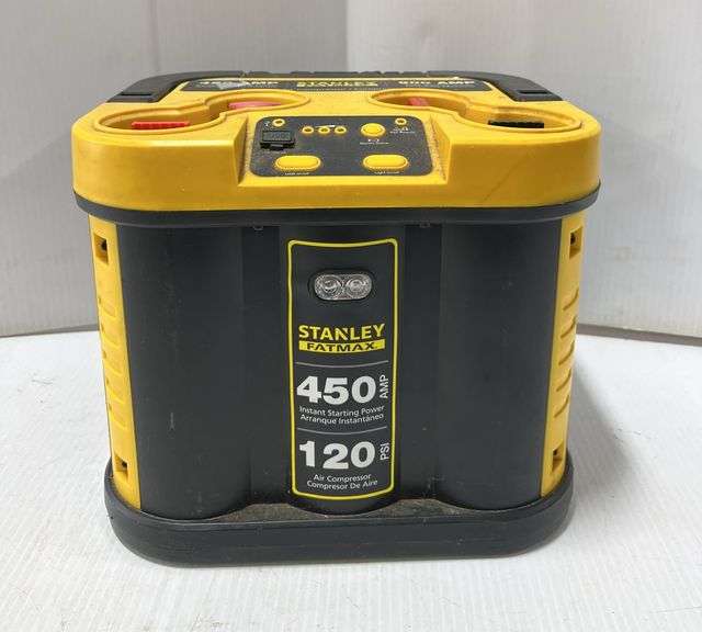 Jumpbox with air compressor, 8"H, works - Albrecht Auction Service