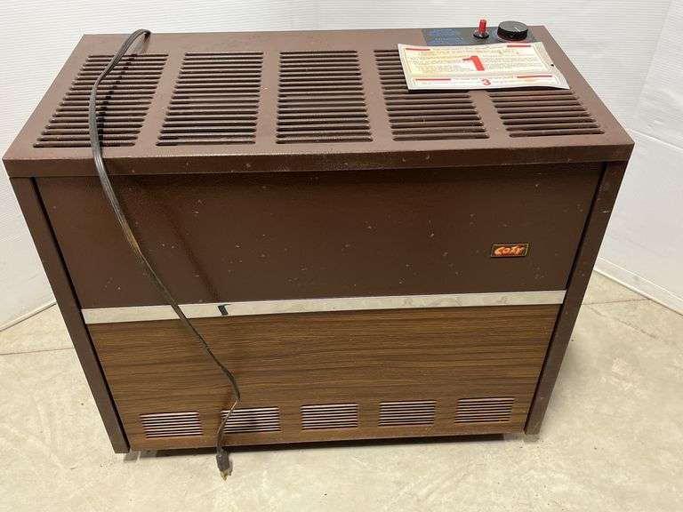 Cozy enclosed vented room furnace, good, used condition, worked well ...