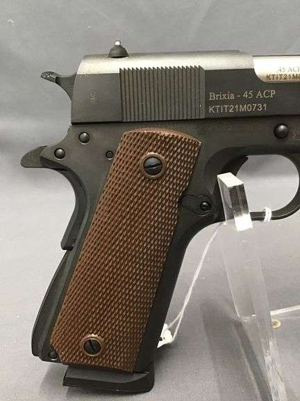 Charles Daly 1911 field pistol, 45 ACP, fixed front sight, brown nylon ...