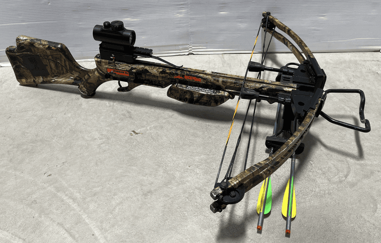 Wicked Ridge Warrior HL crossbow, quiver, and arrows, shot a few times ...