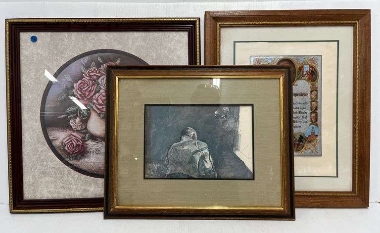 Declaration of Independence with frame, copyright J.R. Rosen Engrosser ...