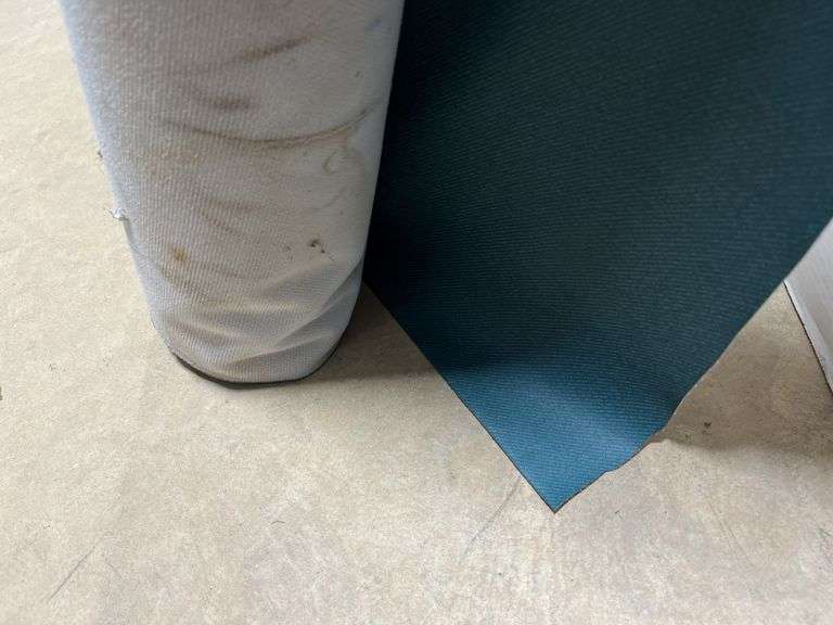 Roll of green water resistant vinyl fabric, great for custom made tarps ...