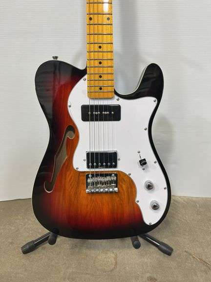 Gear-It full size slimline tele-type electric guitar, semi-hollow body ...