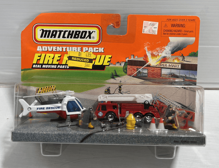 Matchbox Adventure Pack, Fire Rescue, vintage 20 years old, 7 1/2"W ...