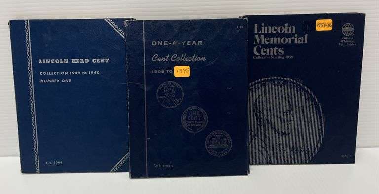 Complete Whitman Book of (90) Lincoln Pennies from 1909 to 1998 ...