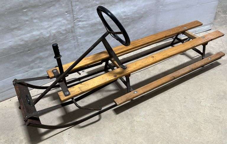 Older sled with brake, Commander One, Mini-Bobsled, made in Norway for ...