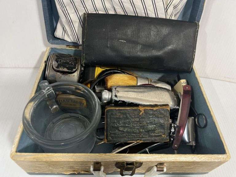 1950s Barbie straight razor clippers, strop, and more, good, clean for ...