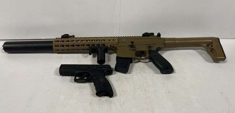 SIG MG .177 cal. pellet gun, and CO2 Rapid Fire single shot Beretta APX ...