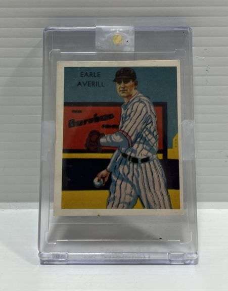1935 Earl Averill baseball card, National Chicle Co. tobacco card ...