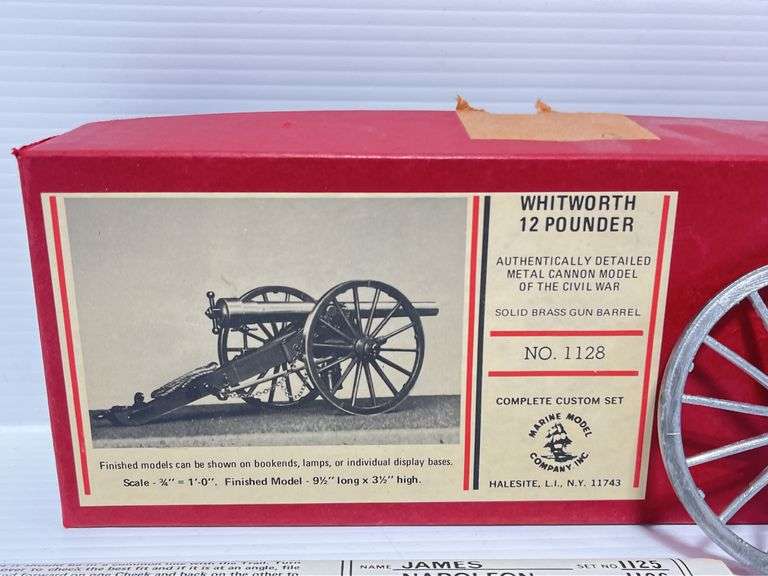 Marine Model Co. Inc. Whitworth 12 lb. breech loading cannon model kit ...