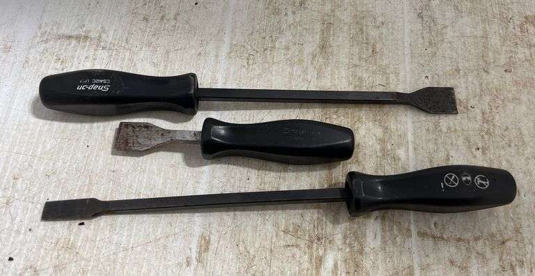 3-Piece Snap-On scraper set, good - Albrecht Auction Service