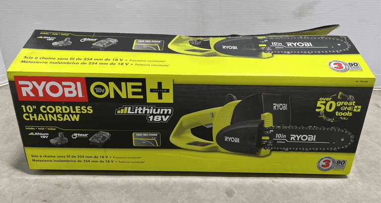 RYOBI One+ 10" cordless chainsaw, tool only, no battery or charger, new ...