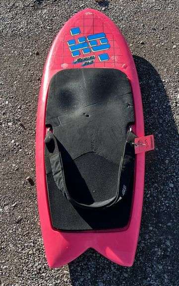 Water Sports kneeboard, H.O. brand, pink/black in color, 48"L, used ...