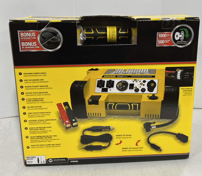 Stanley Fatmax 500 Amp pro auto jump box power station with built-in ...