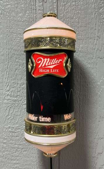 Older Miller High Life beer rotating advertising light sign, works ...