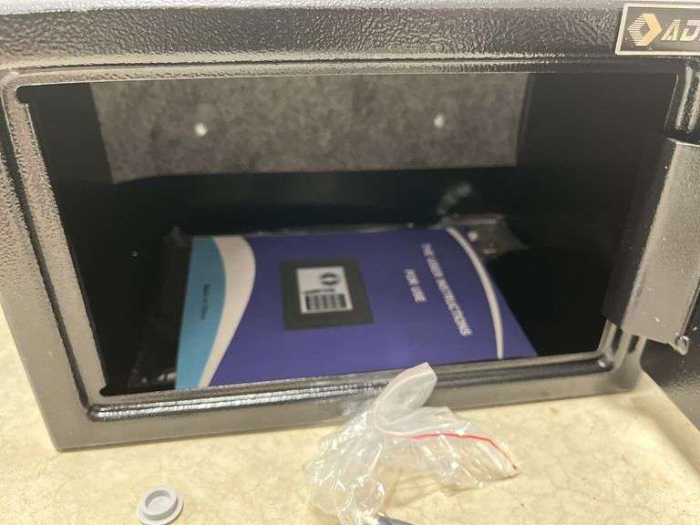 Adimo safe with keys, and Stalwart safe with keys, both- 13"W, unused ...