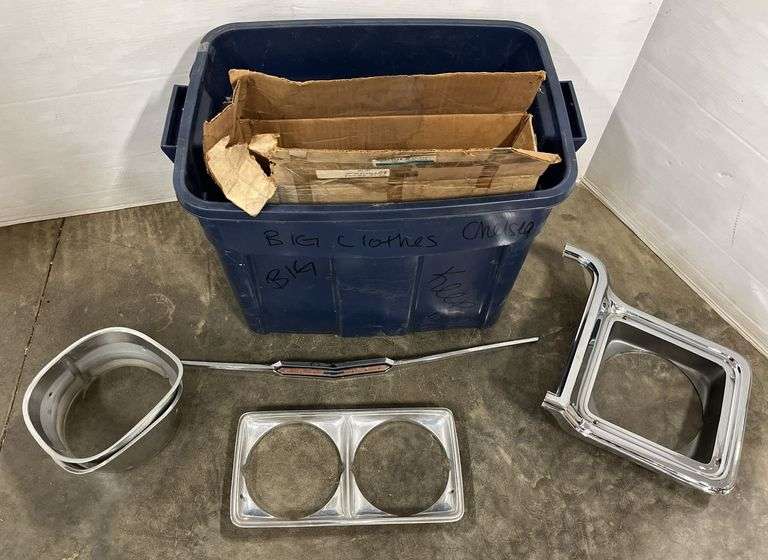 Chevrolet parts, includes: Camaro headlight, bezels, Chevelle tail ...