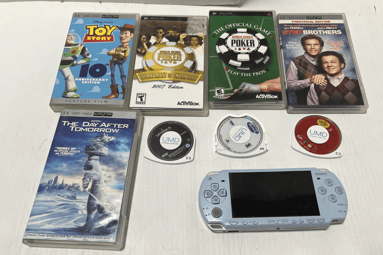 Sony PSP unit, has no battery or power cord; (3) games: 2- World Series ...