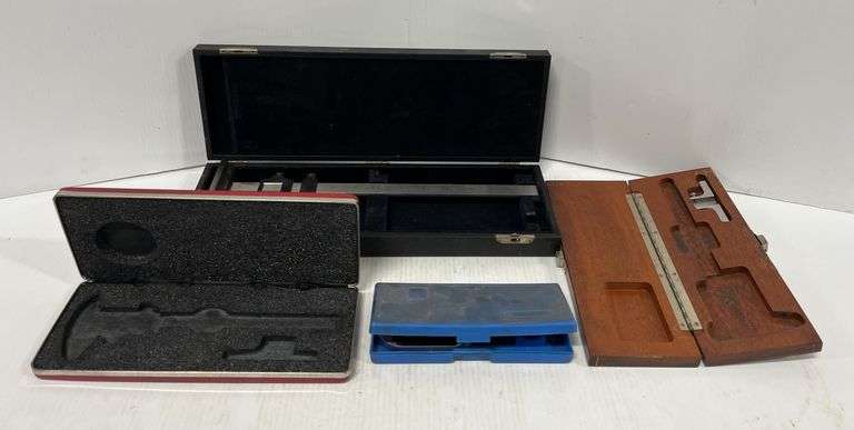 Lufkin Rule Co. height gauge, Phase II micrometer, 1" to 2"; Starrett ...