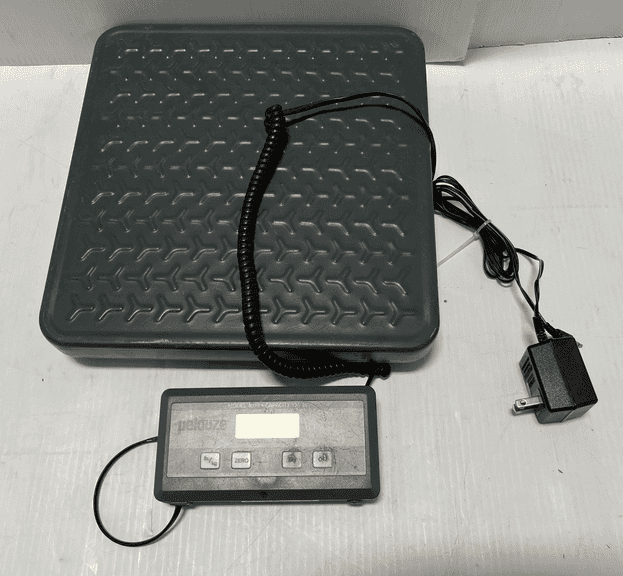 Pelouze scale, model 401E, capacity- 125lbs., 9V battery operated or ...