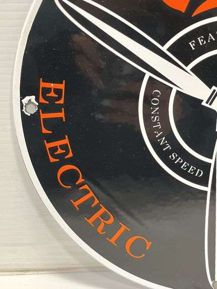 Curtiss Electric Propeller Sign - Albrecht Auction Service