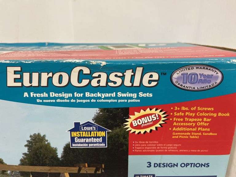 Euro Castle swing set accessories kit, includes (2) Full swings, new in ...