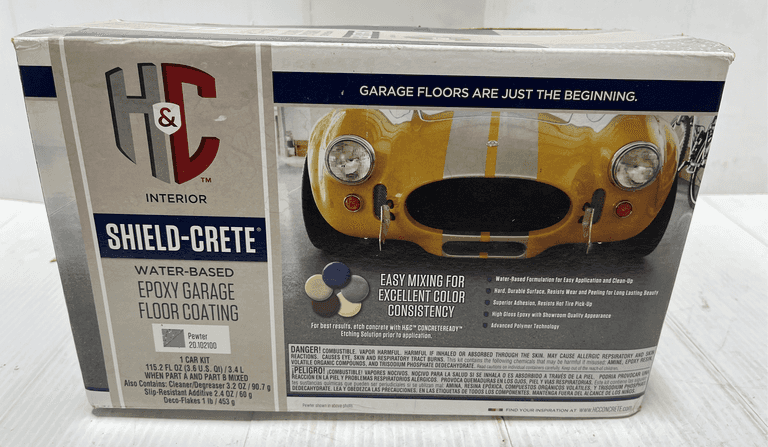 Shield-Crete epoxy kit, garage floor coating, NIB - Albrecht Auction ...