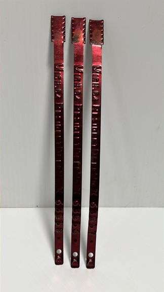 (4) Michigan metal 1964 deer tags with consecutive numbers, 63555-63558 ...