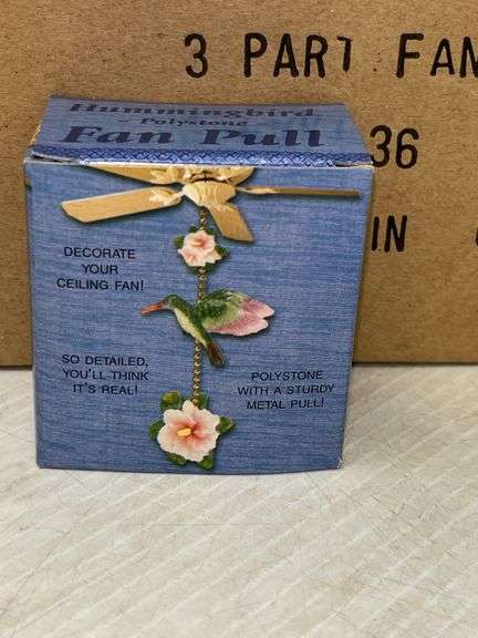 (36) Hummingbird fan pulls, 7 1/2"L, new - Albrecht Auction Service