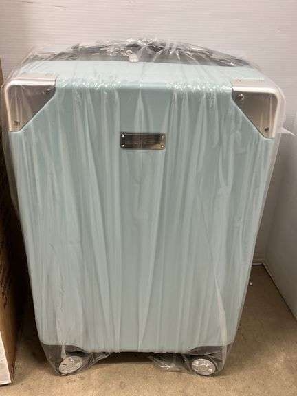 Samantha Brown 4-piece hardside spinner luggage set, light teal color ...