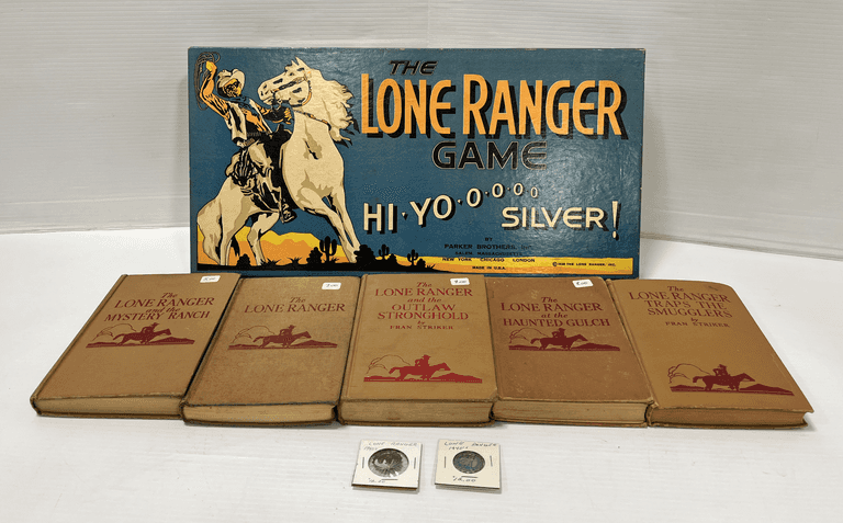 1938 The Lone Ranger Game, by Parker Bros. appears, NOS; (5) The Lone ...