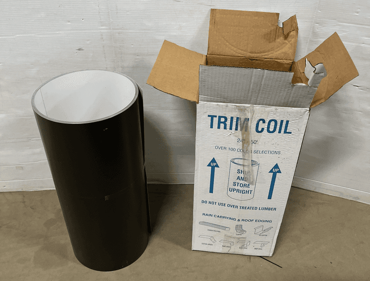 Pella Brown trim coil, 24" x 50', new - Albrecht Auction Service