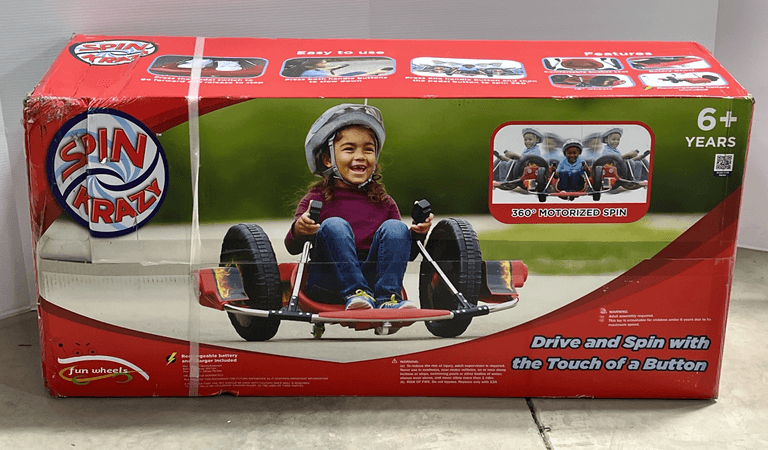 Fun Wheels Spin Krazy 360° motorized ride-on toy, for kids 6+ years ...