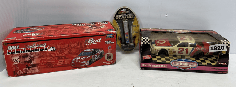 Jeff Gordon mini scan radio, new; Nascar 21 Bobby Bowsher, and Dale ...