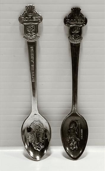 Rolex advertising spoons, each- 4 1/4"L, NOS - Albrecht Auction Service