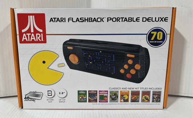 Official Atari Flashback portable deluxe handheld console, 70 built-in games, NIB - Albrecht ...